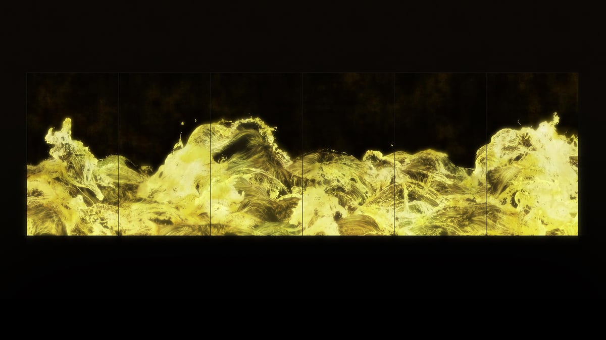 Gold Waves | teamLab